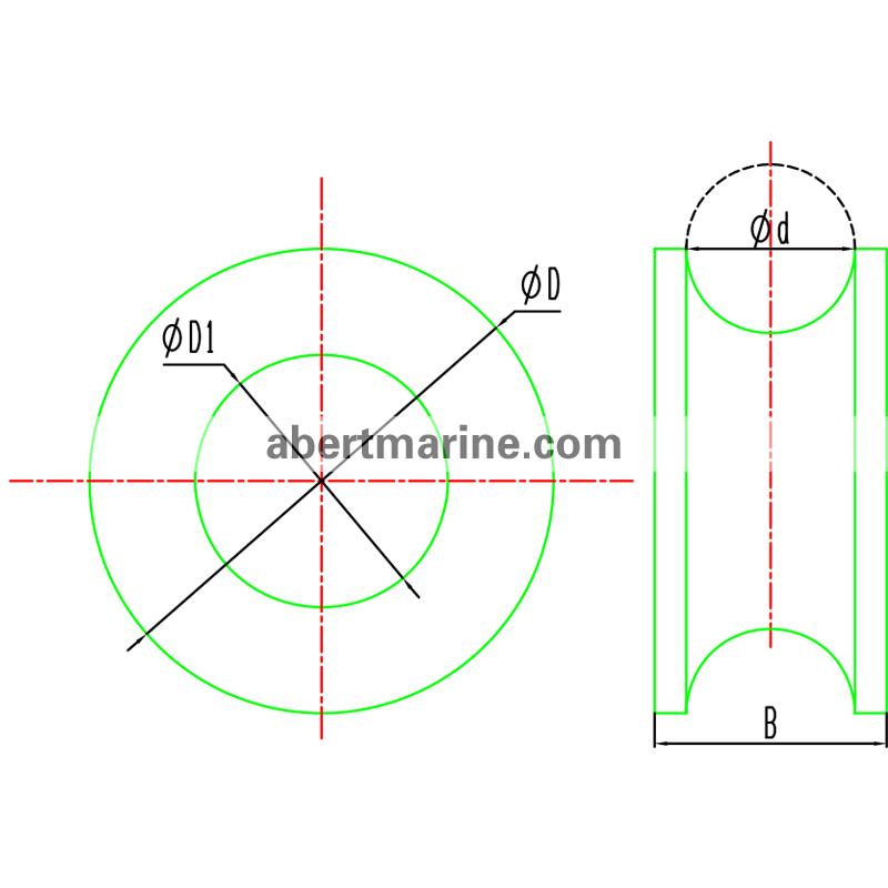 JIS B 2802 D型马尼拉（纤维）圆型套环 - 扬州史密特船舶机械有限公司
