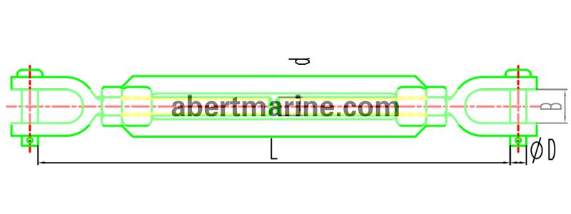 CB/T 3818-1999 KUUD和KUUH型索具螺旋扣 - 扬州史密特船舶机械有限公司